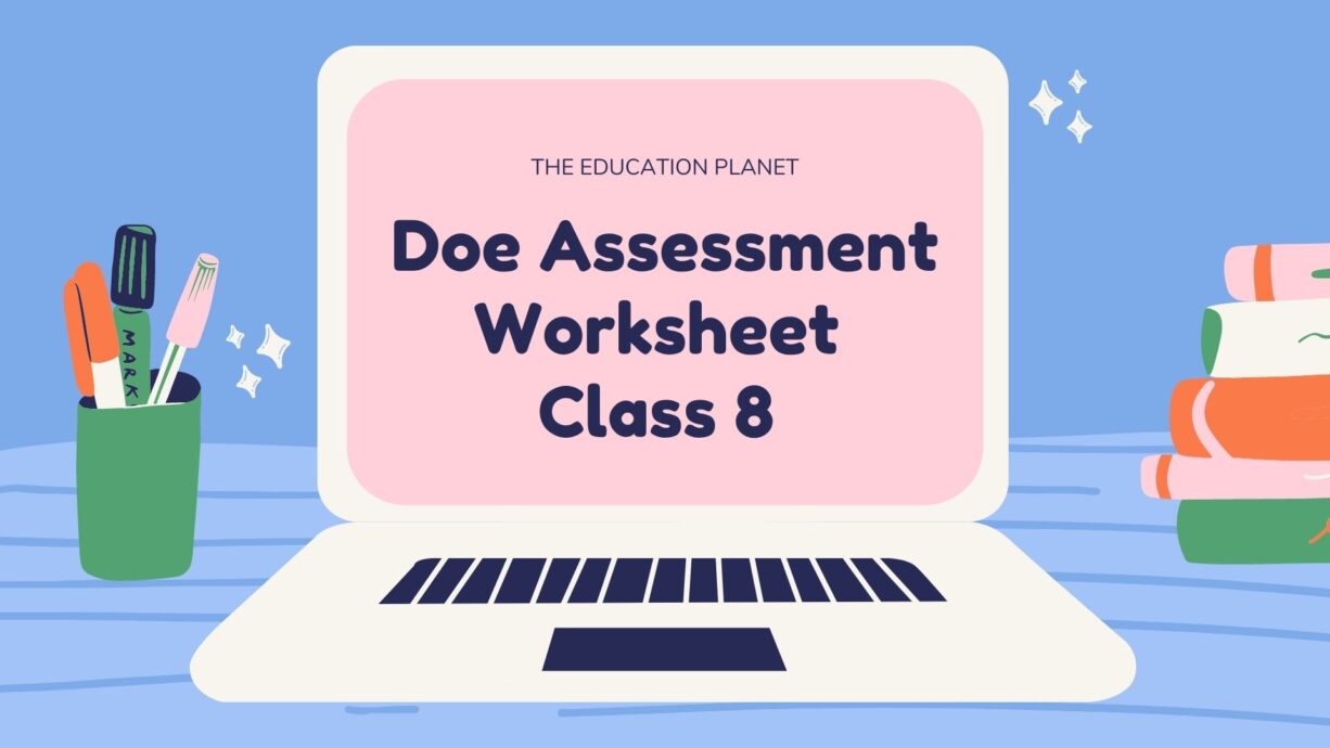 Doe Assessment Worksheet Class 8 Science in English Medium (18-08-2021)