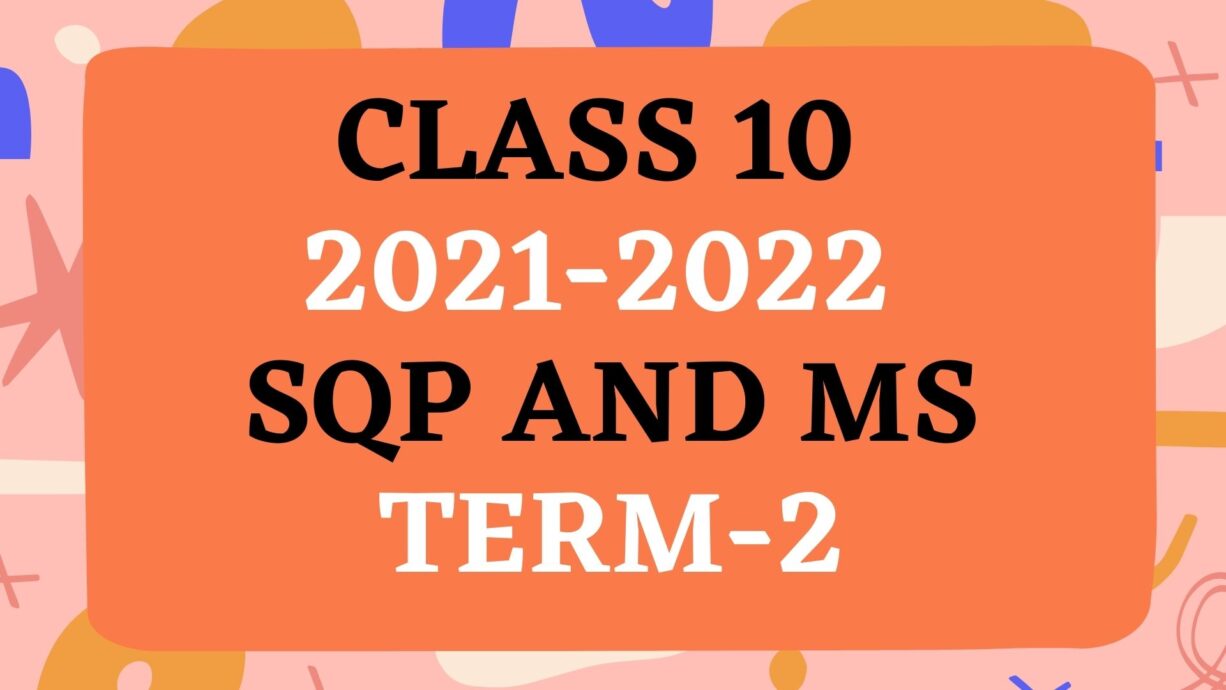 CBSE Term 2 Sample Paper Class 10 2022 Direct Link To Download All CBSE Term 2 Sample Paper Class 10 2022 Direct Link To Download All