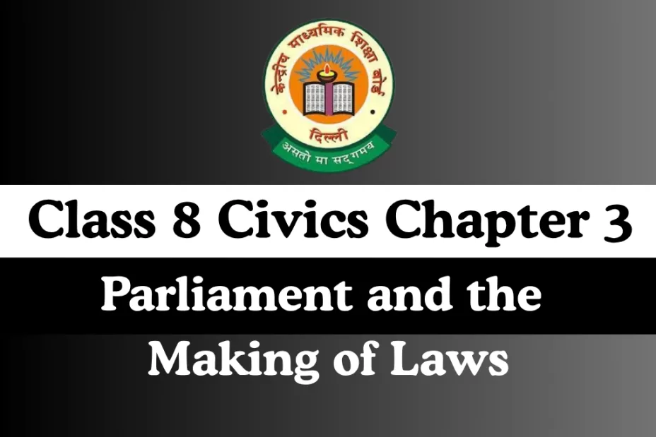 Class 8 SST Civics Chapter 3 Parliament and the Making of Laws MCQs ...